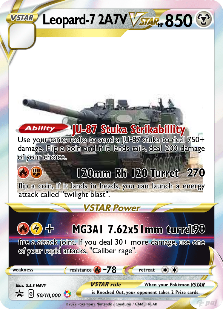 Leopard-7 2A7V - US_Swat_Deployment | Pokécardmaker.net