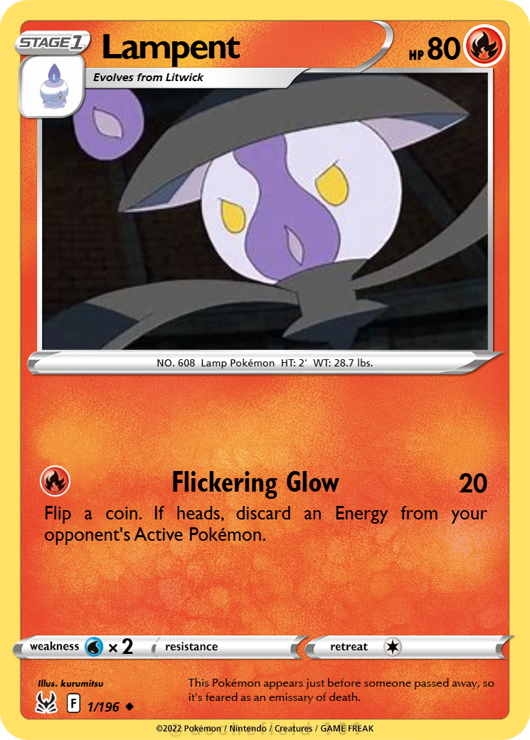 Lampent - UltraCards | Pokécardmaker.net