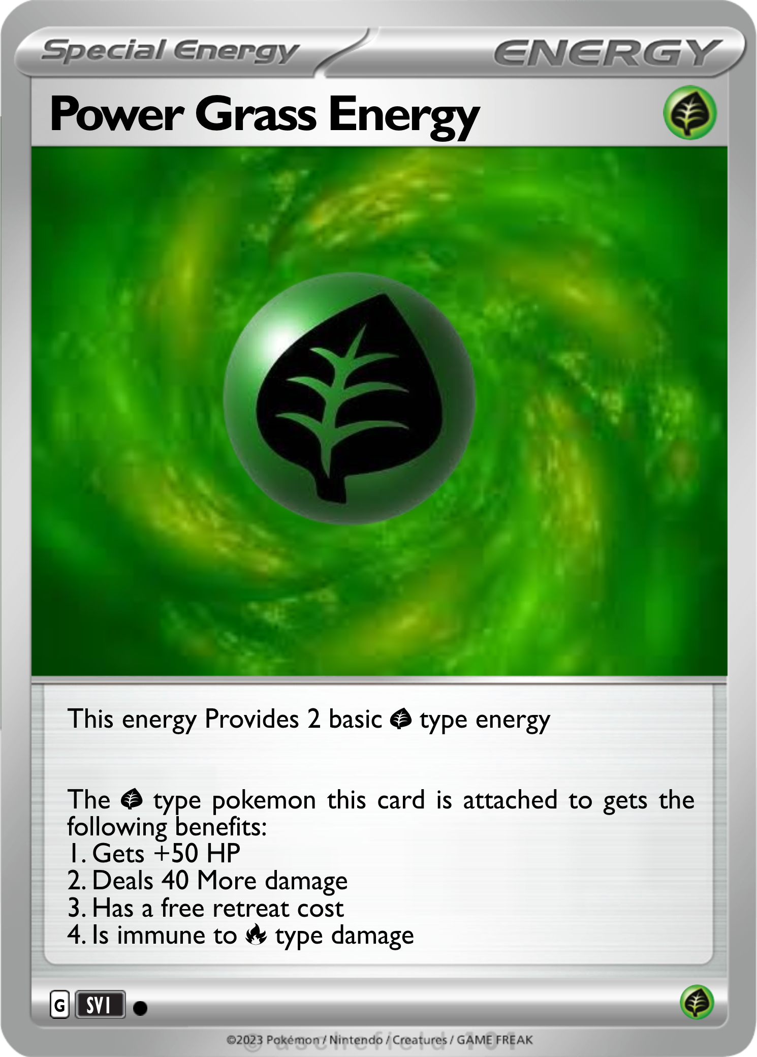 Power Grass Energy - Ultrasound1000 | Pokécardmaker.net
