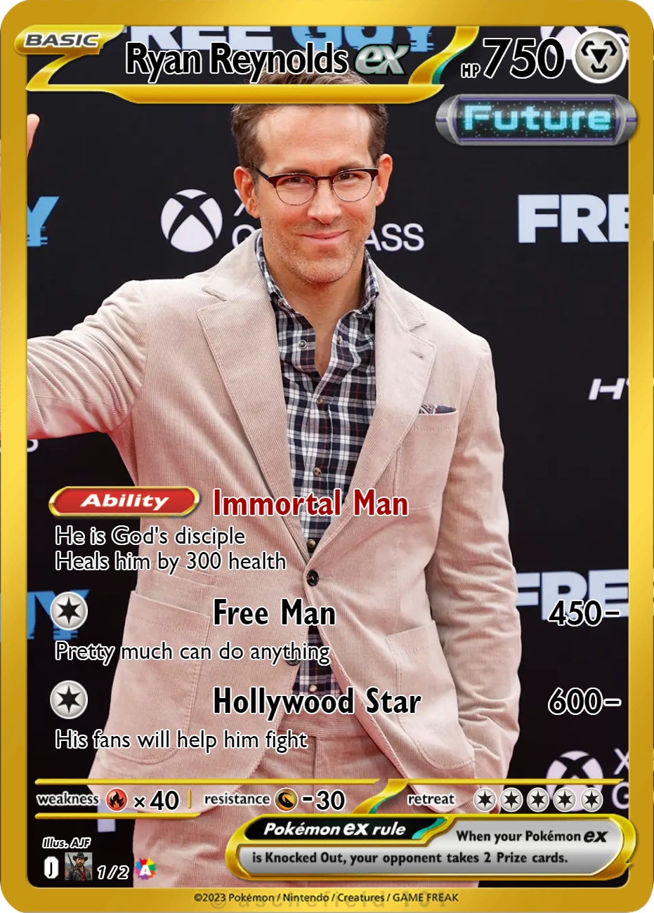 Ryan Reynolds - Unboxman | Pokécardmaker.net