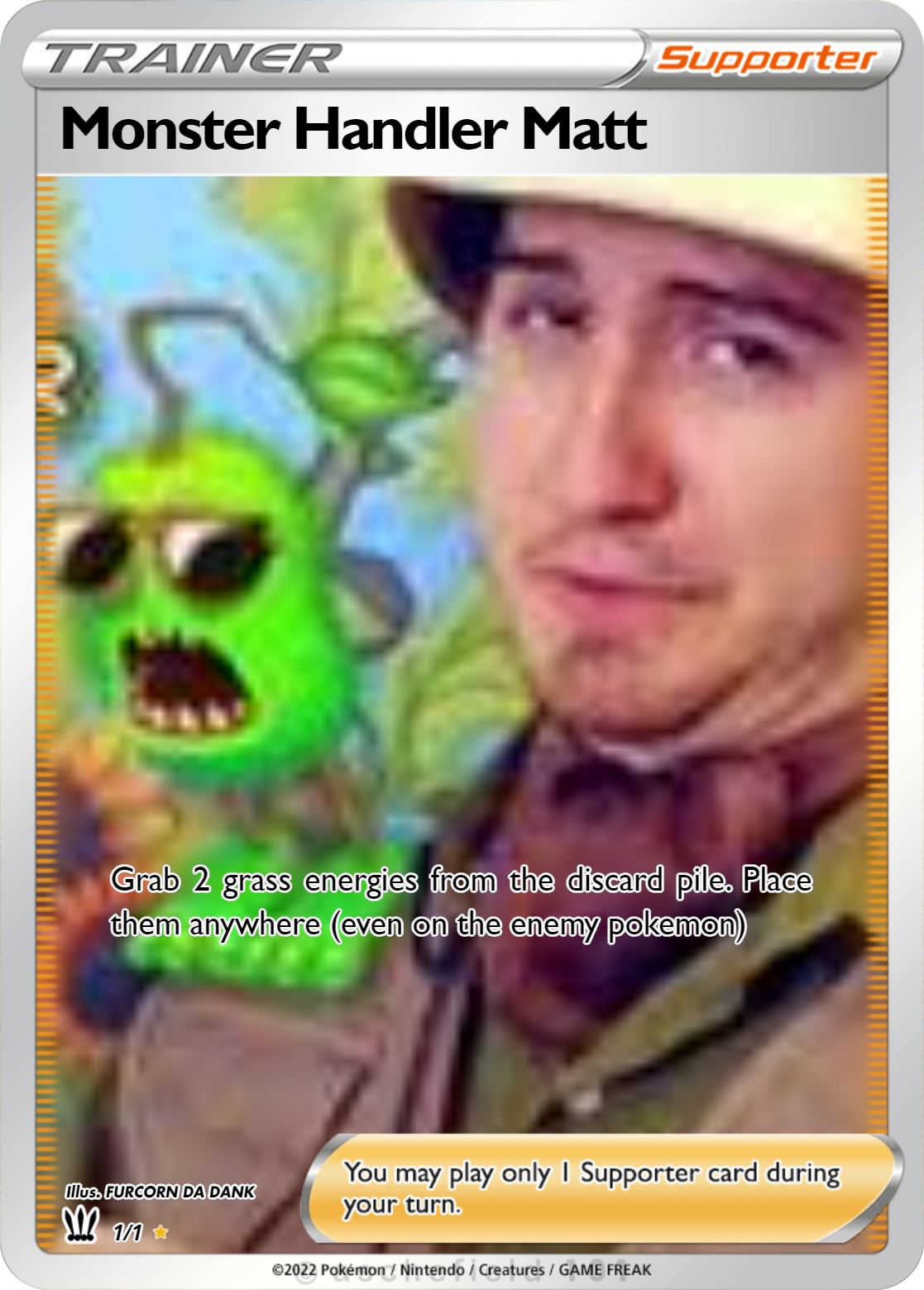 Monster Handler Matt - UniversesCollide | Pokécardmaker.net