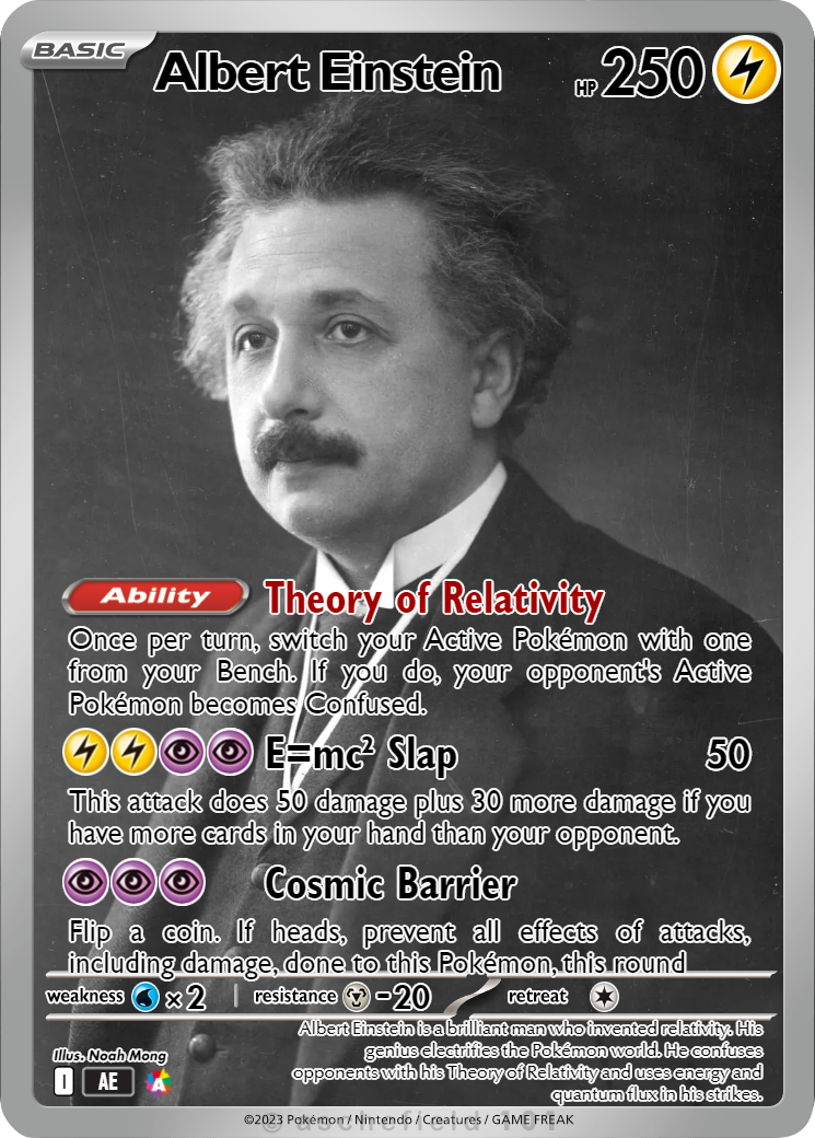 Albert Einstein - Upsiaman2 | Pokécardmaker.net