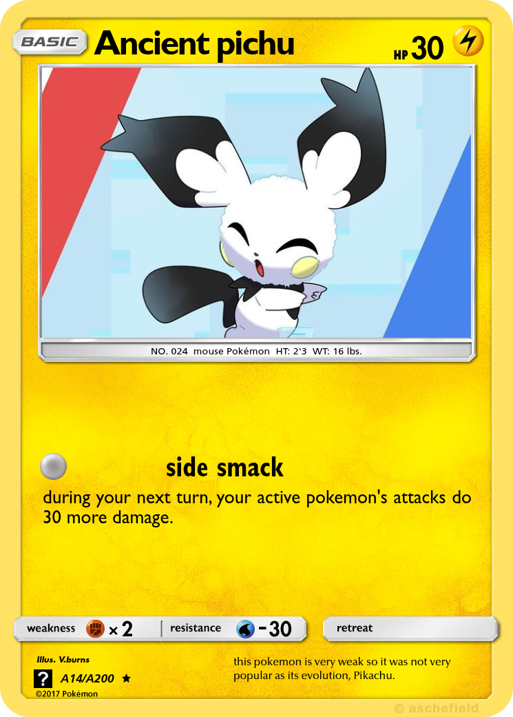 Ancient pichu - VALOR100 | Pokécardmaker.net