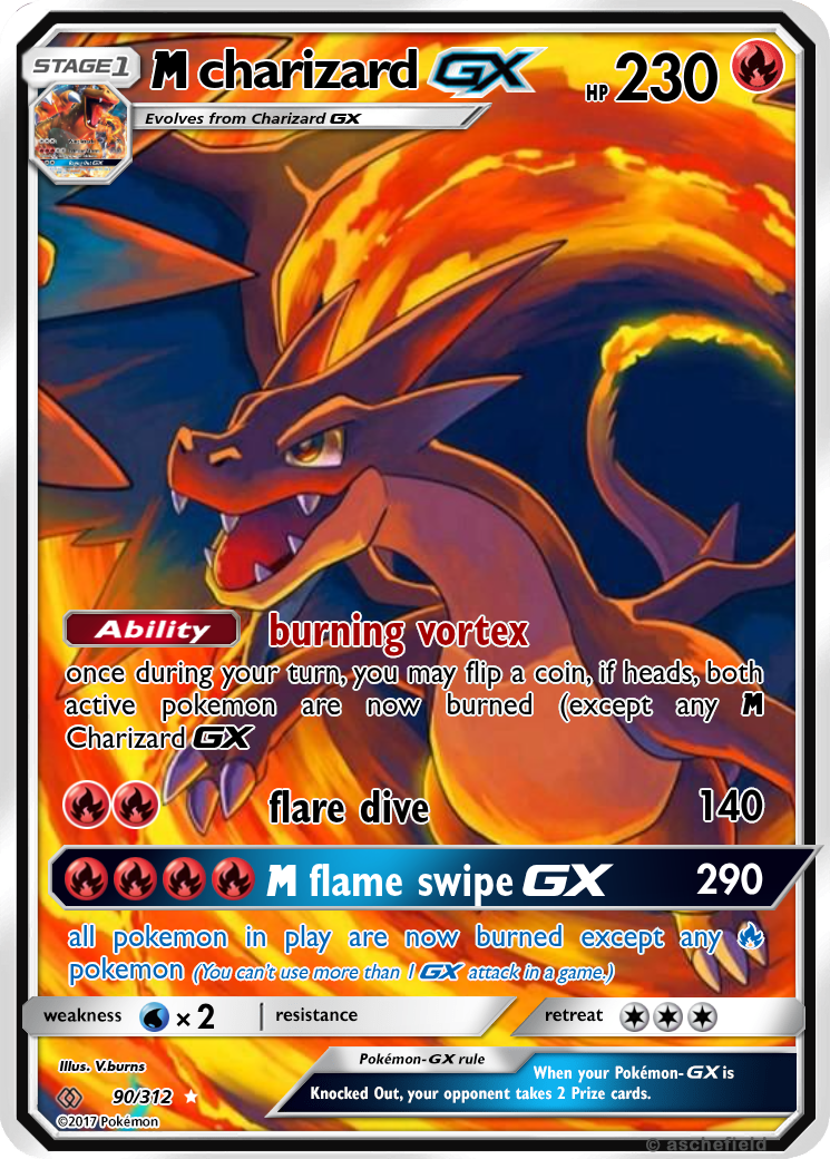 [m] charizard - VALOR100 | Pokécardmaker.net