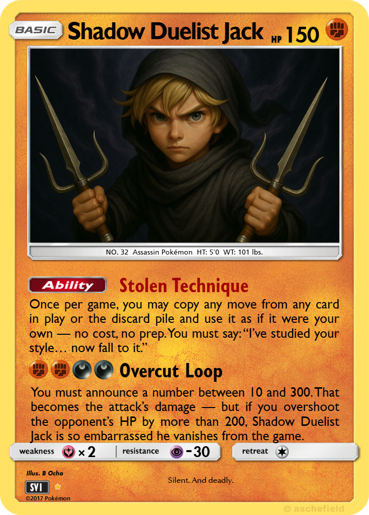 Shadow Duelist Jack - Valic | Pokécardmaker.net