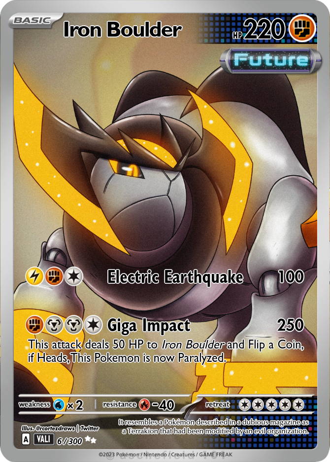 Iron Boulder - Valis | Pokécardmaker.net