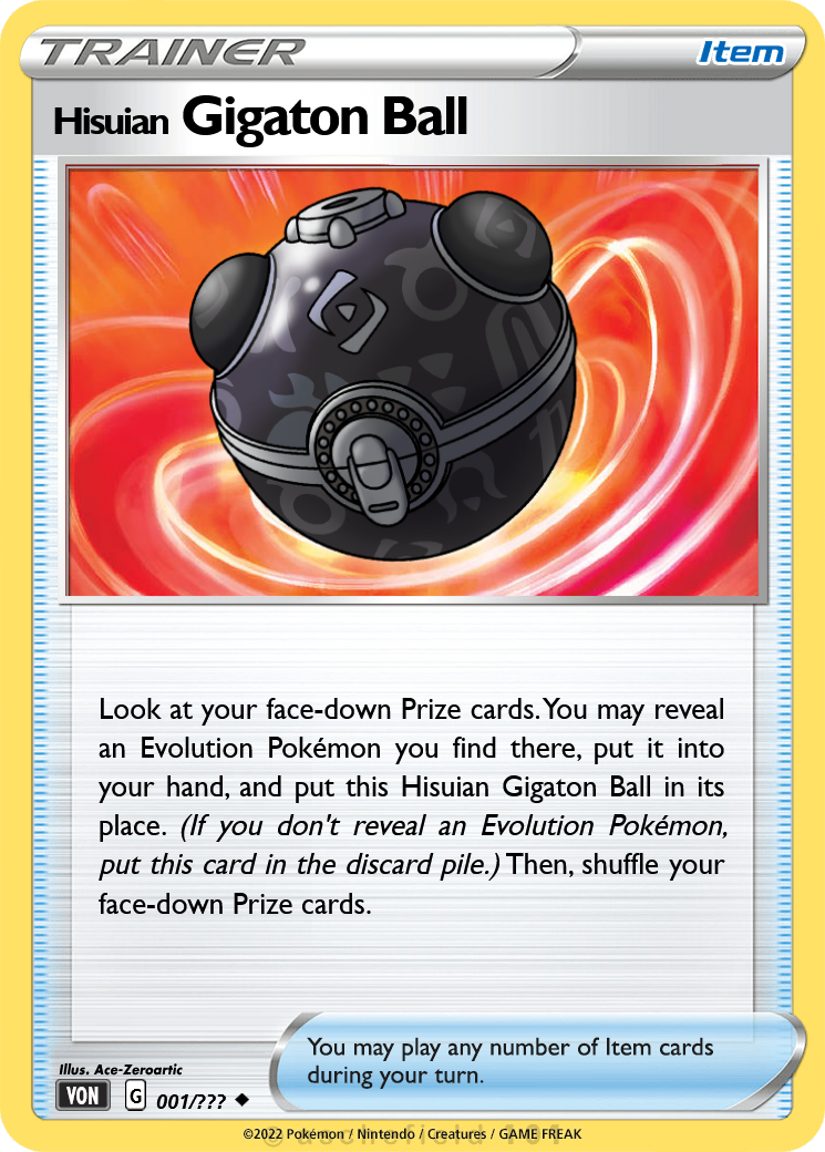 ==Hisuian== Gigaton Ball - VaughnSwae | Pokécardmaker.net