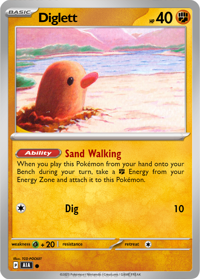 Diglett - Venserkord | Pokécardmaker.net