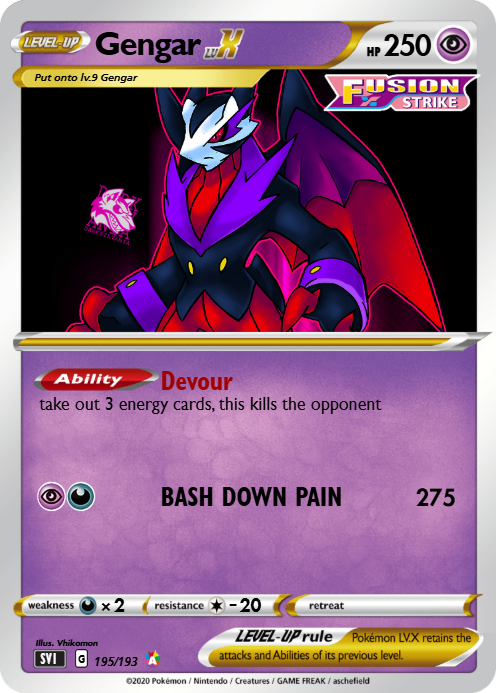 Gengar - VhiKoMon197 | Pokécardmaker.net