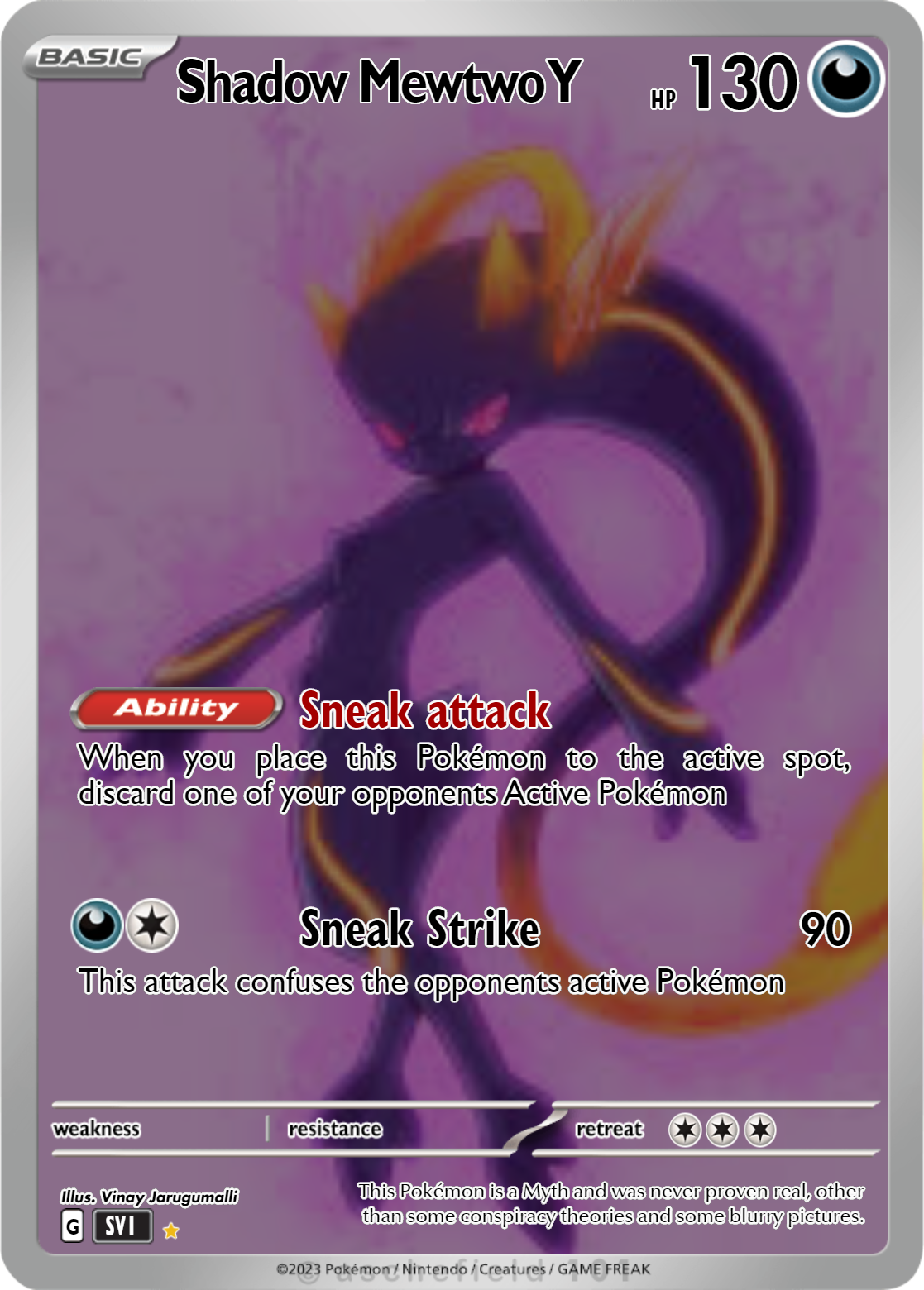 Shadow Mewtwo Y - Vinay | Pokécardmaker.net