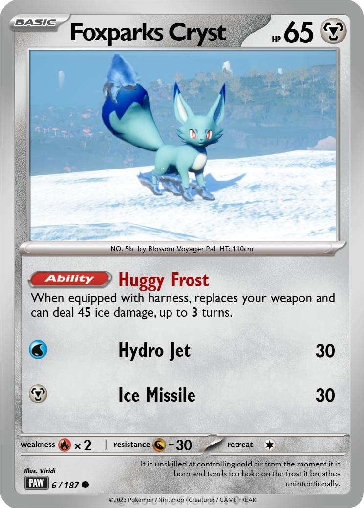 Foxparks Cryst - Viridi | Pokécardmaker.net