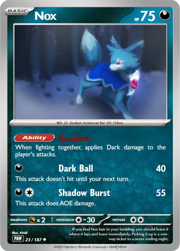 Nox - Viridi | Pokécardmaker.net
