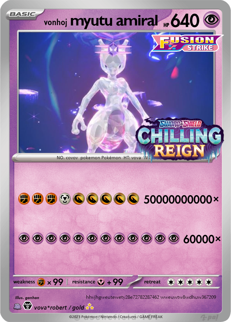 myutu amiral - Vovanhitrovan2021 | Pokécardmaker.net