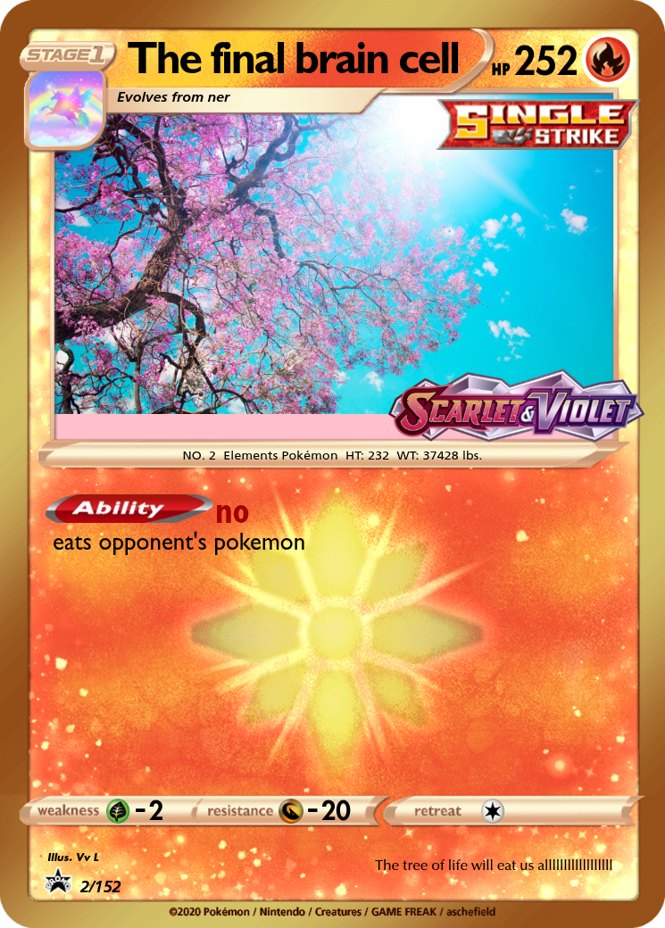 The final brain cell - VvL | Pokécardmaker.net