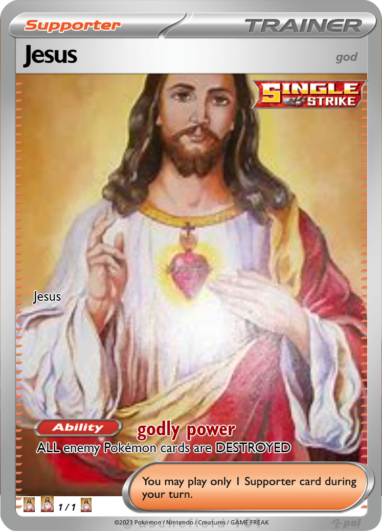 Jesus Pokemon Card