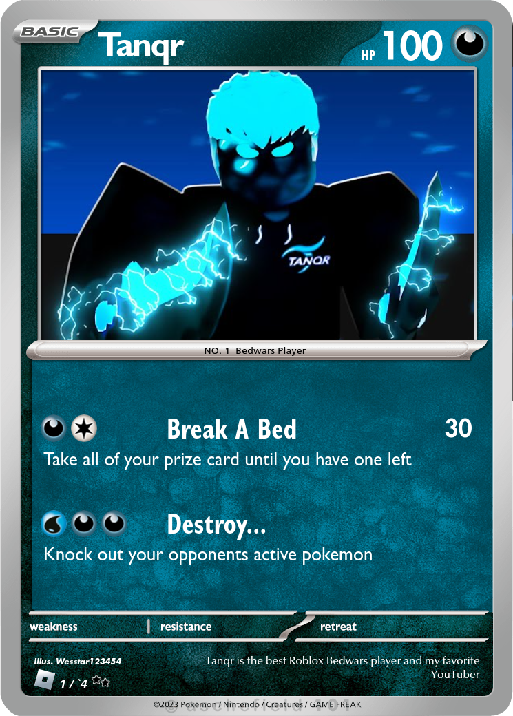 Tanqr - Wesstar123454 | Pokécardmaker.net