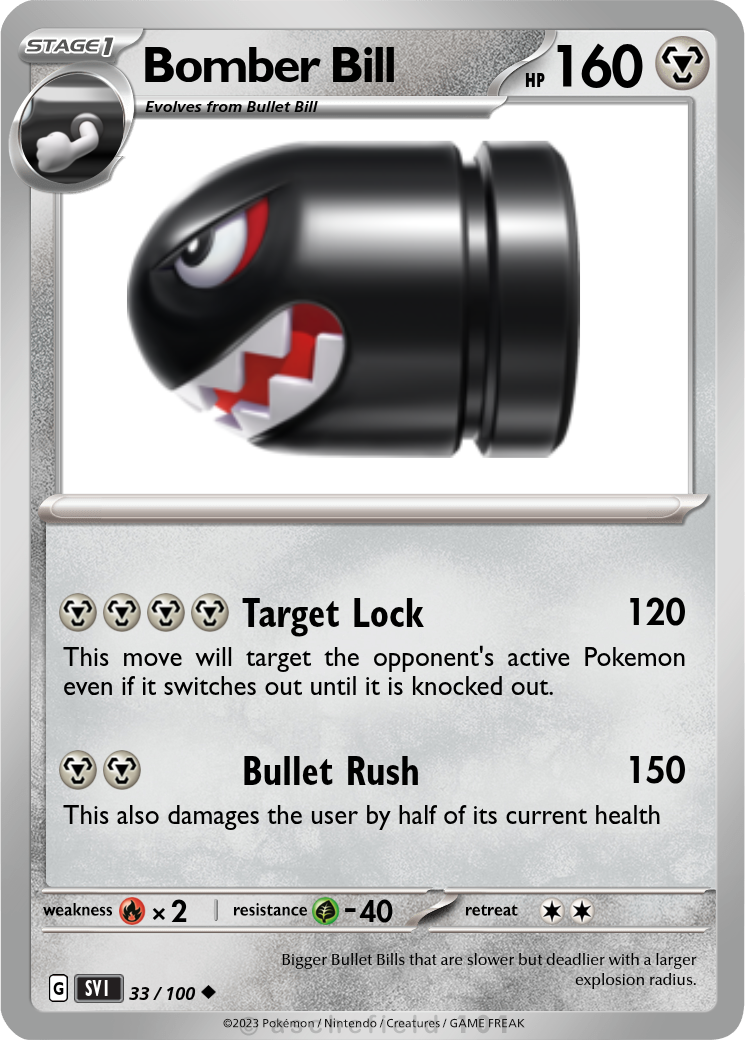 Bomber Bill - XBlocksChris | Pokécardmaker.net