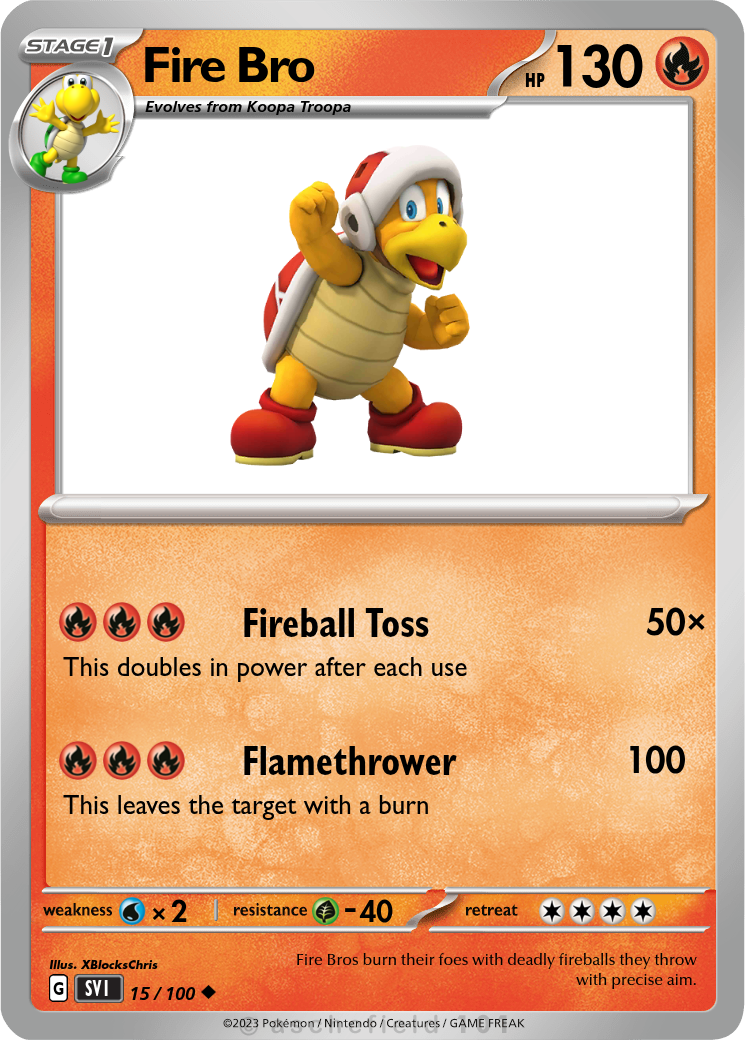 Fire Bro - XBlocksChris | Pokécardmaker.net