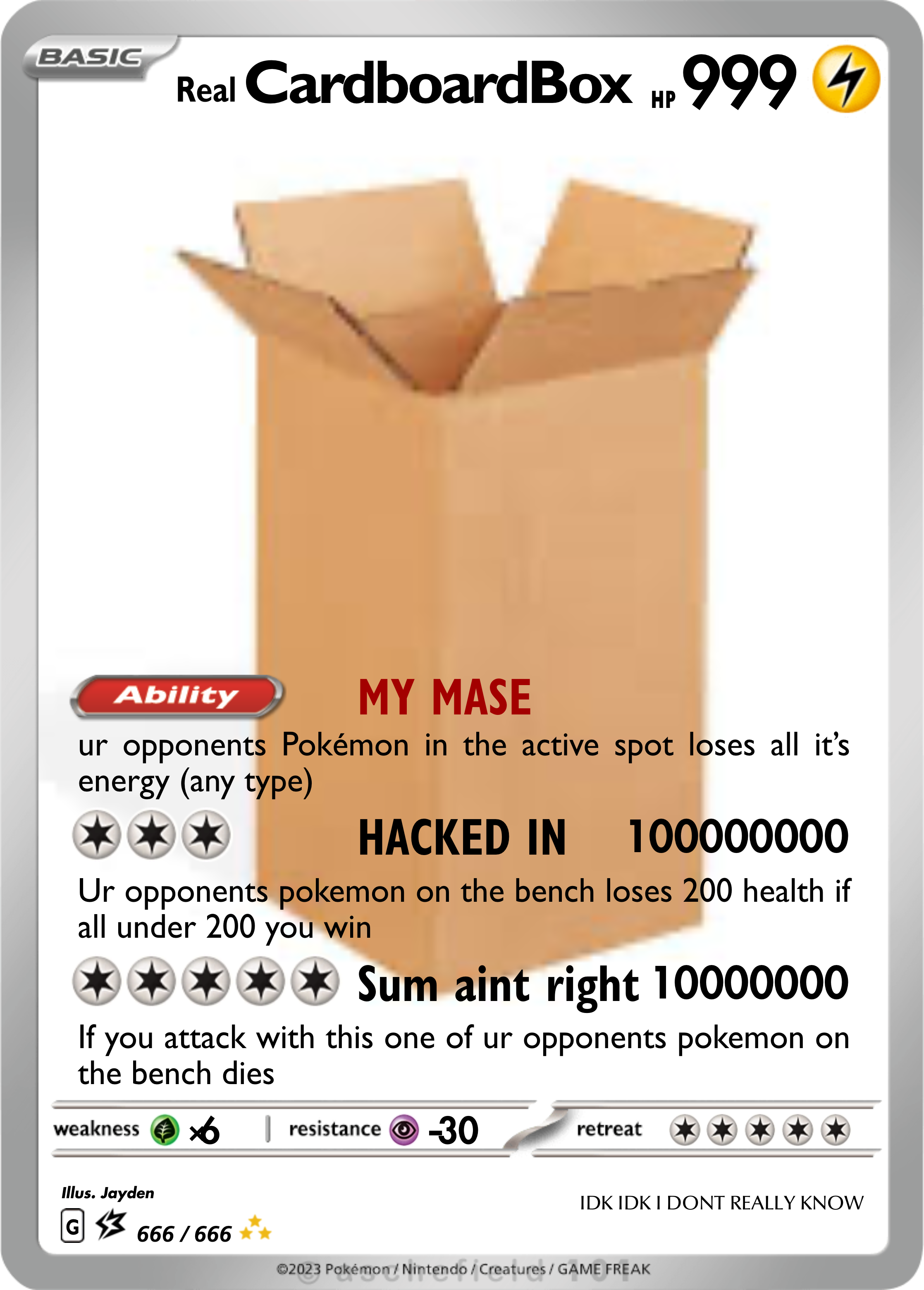 CardboardBox - XTROLLx | Pokécardmaker.net