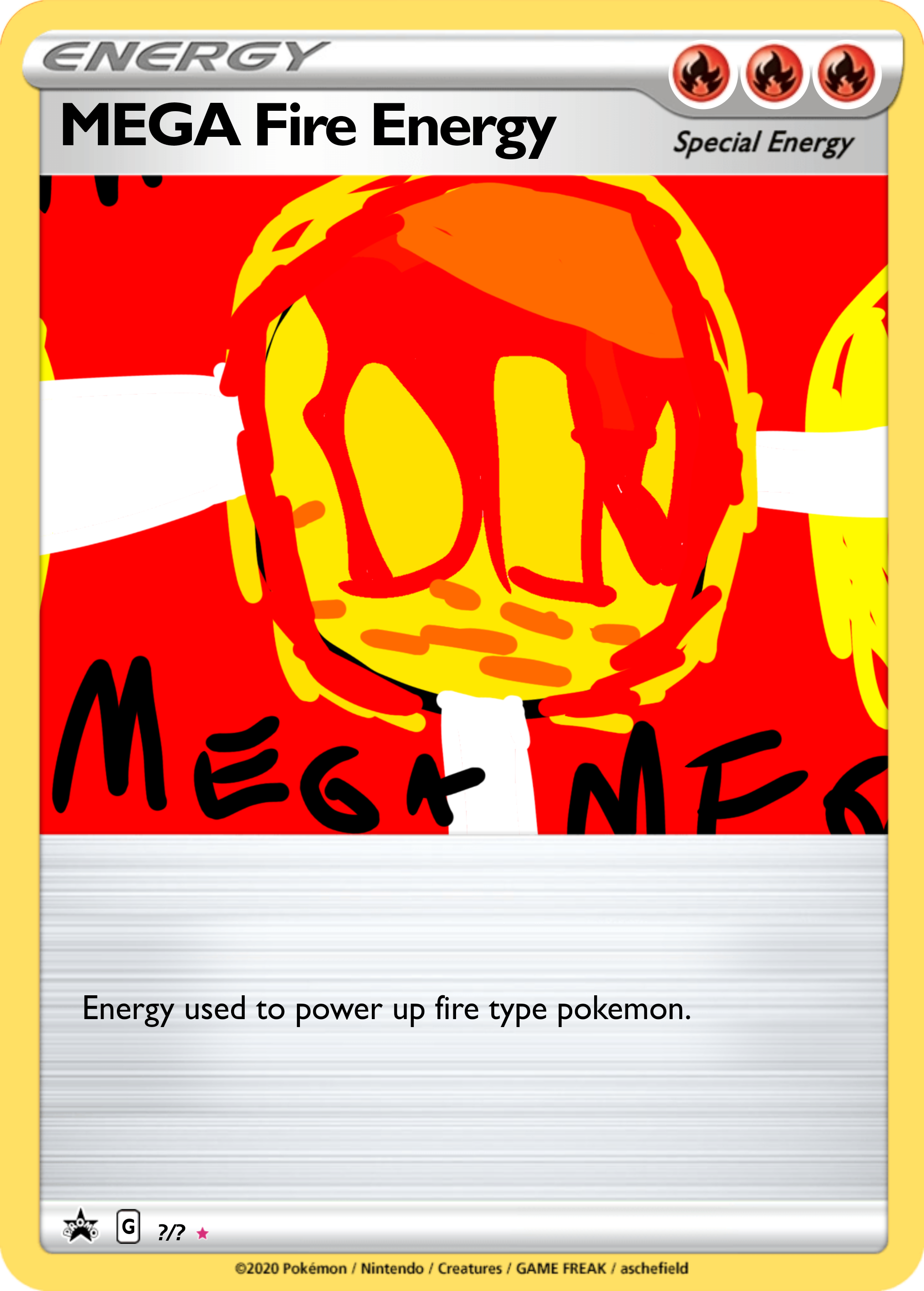 MEGA Fire Energy - YOWHATSUPGUYS | Pokécardmaker.net