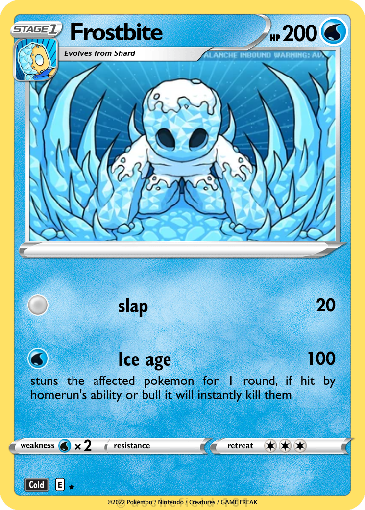 Frostbite - YOYO | Pokécardmaker.net