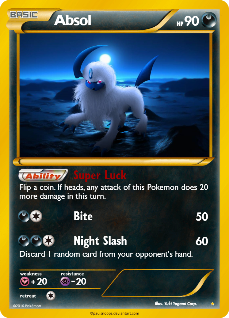 Absol - YUKIYAGAMI95 | Pokécardmaker.net