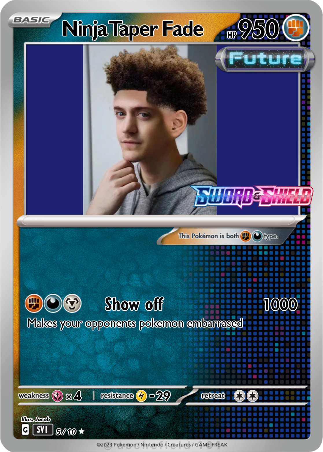 Ninja Taper Fade - Yacobb | Pokécardmaker.net