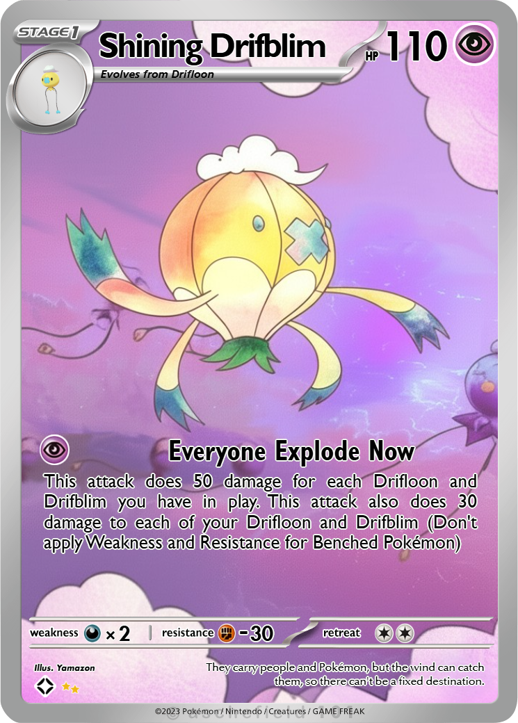 Shining Drifblim - Yamazon2 | Pokécardmaker.net