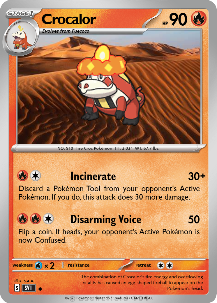 Crocalor - Yoshigamer8 | Pokécardmaker.net