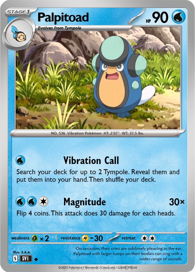 Palpitoad - Yoshigamer8 | Pokécardmaker.net
