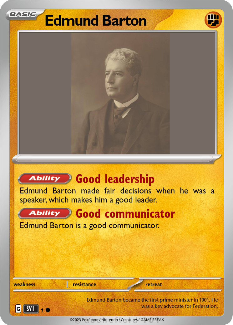 Edmund Barton - Yu-shin | Pokécardmaker.net