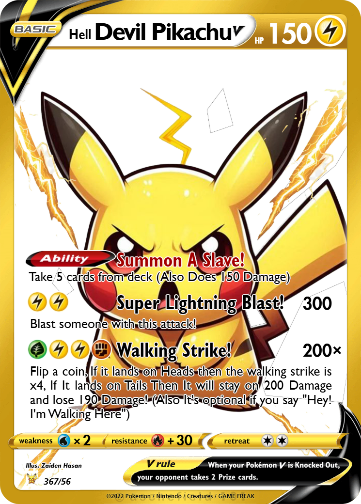 Devil Pikachu - Zaiduh1967 | Pokécardmaker.net