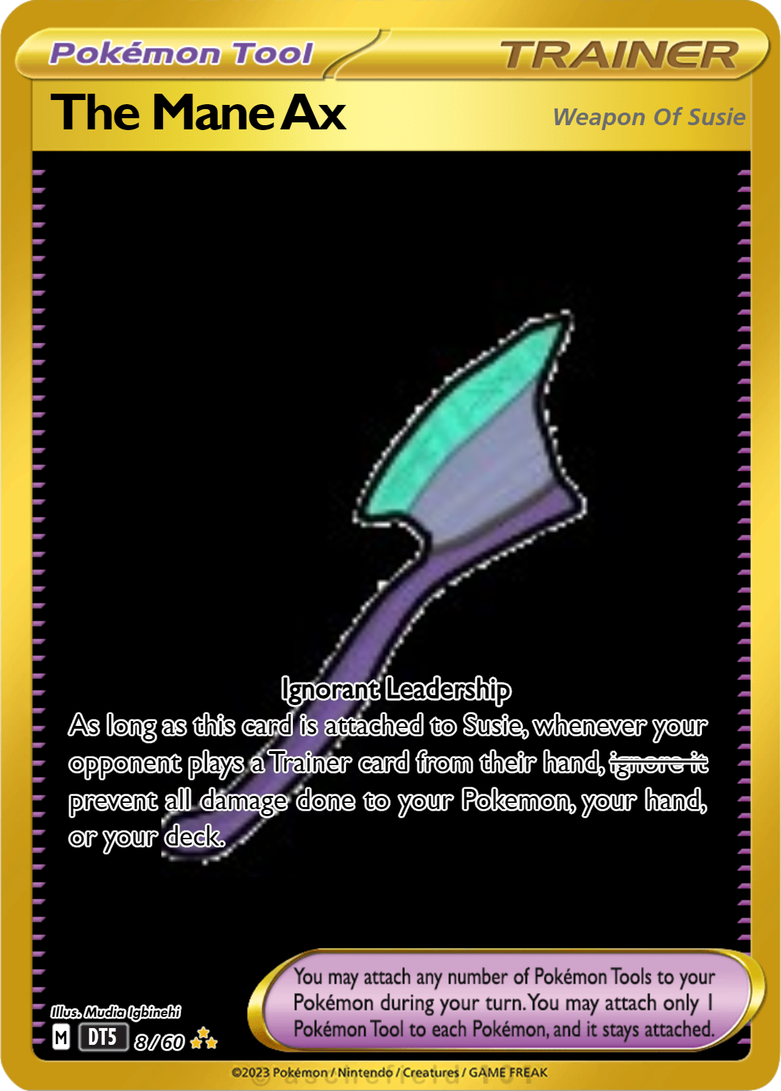 **The Mane Ax** - Zenith | Pokécardmaker.net
