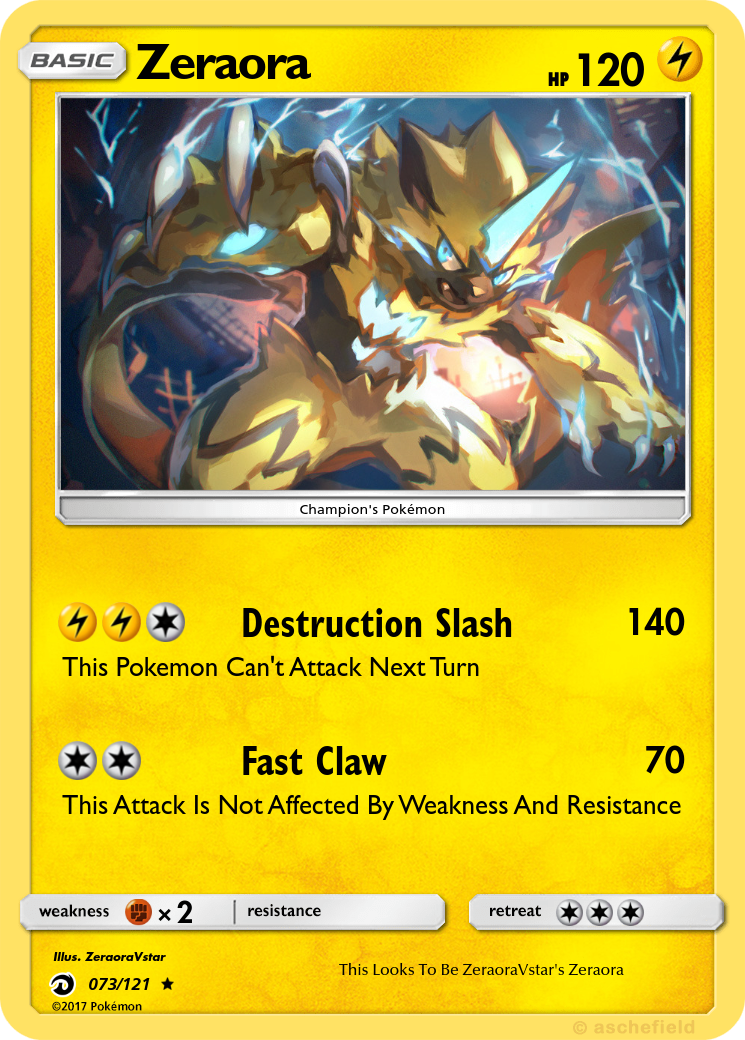 Zeraora - ZeraoraVstar | Pokécardmaker.net