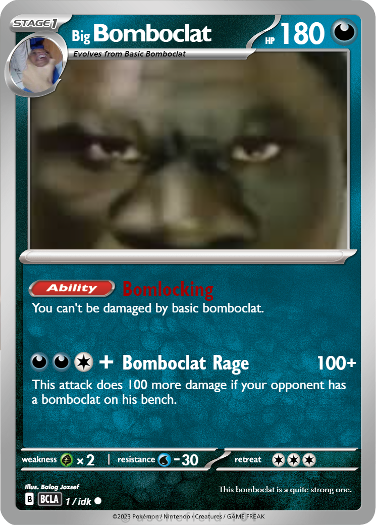 Bomboclat - Zerderler | Pokécardmaker.net