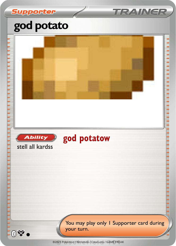 god potato - aaaaam | Pokécardmaker.net