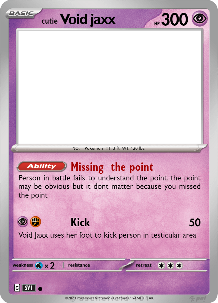 Void jaxx - adsada | Pokécardmaker.net