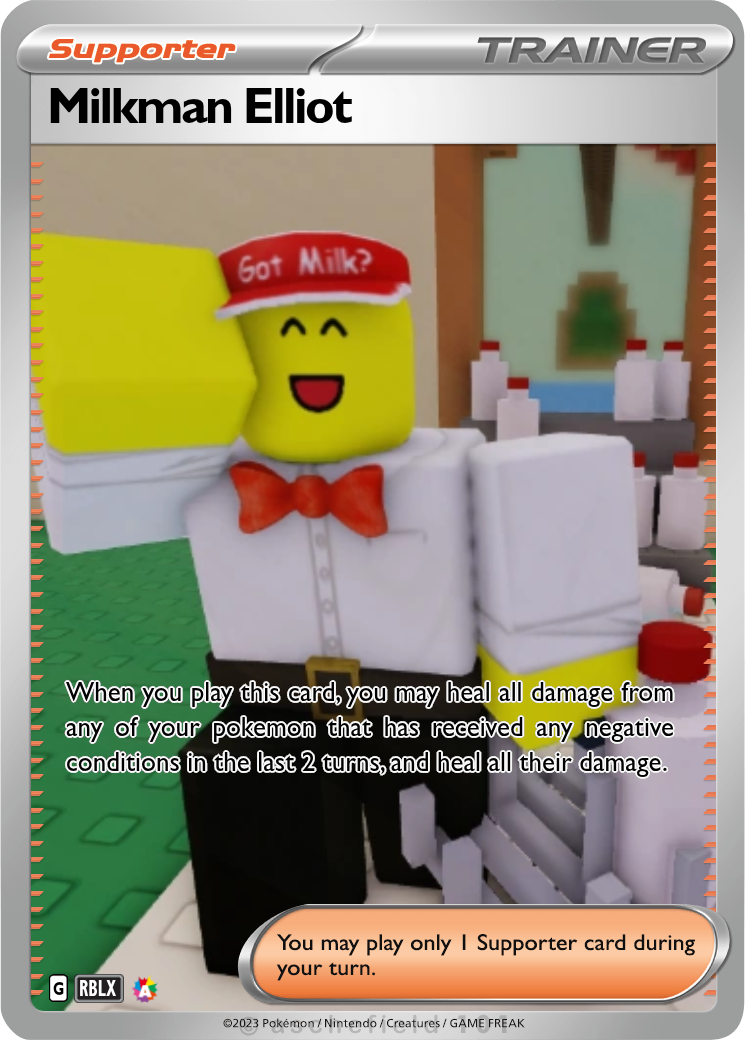 Milkman Elliot - ah_hell_nah | Pokécardmaker.net