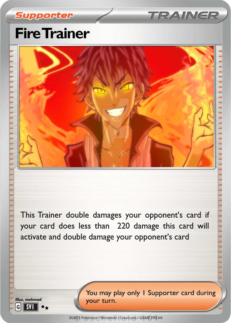 Fire Trainer - aliandmehmad111 | Pokécardmaker.net