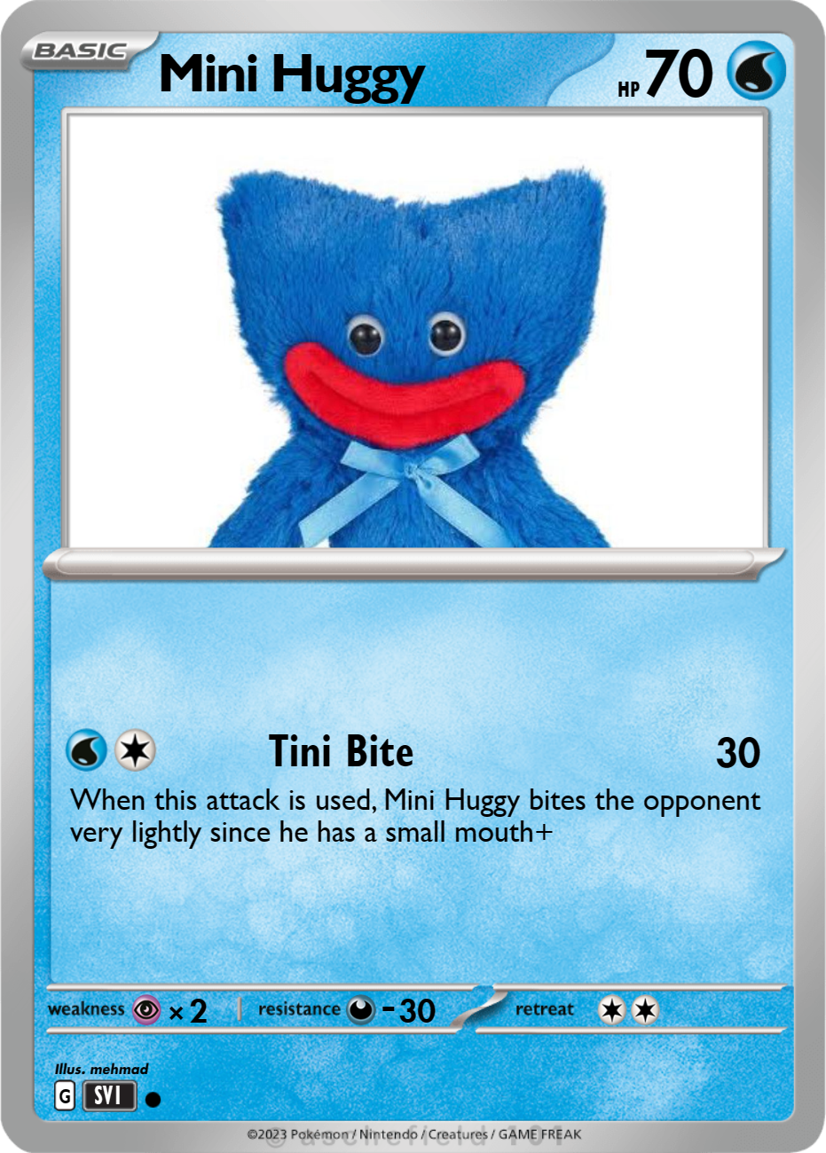 Mini Huggy - aliandmehmad111 | Pokécardmaker.net