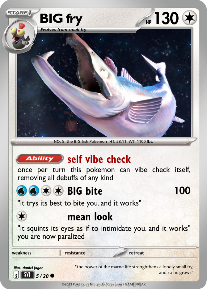 BIG fry - alien-baby | Pokécardmaker.net