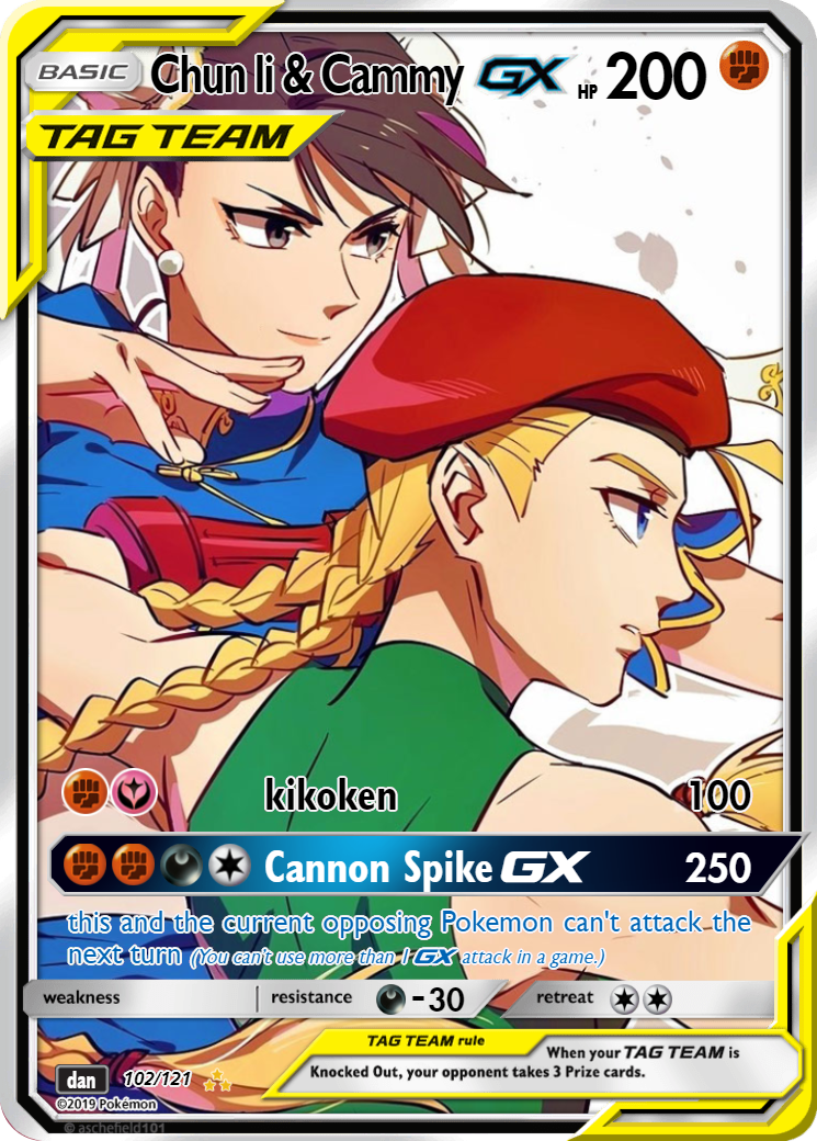Chun li & Cammy - alien-baby | Pokécardmaker.net