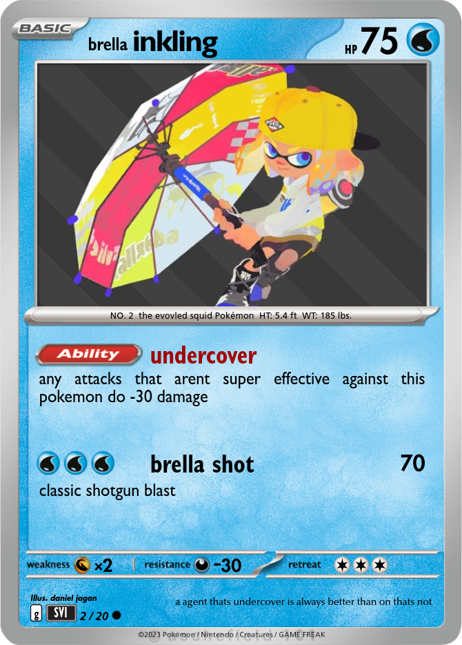 inkling - alien-baby | Pokécardmaker.net