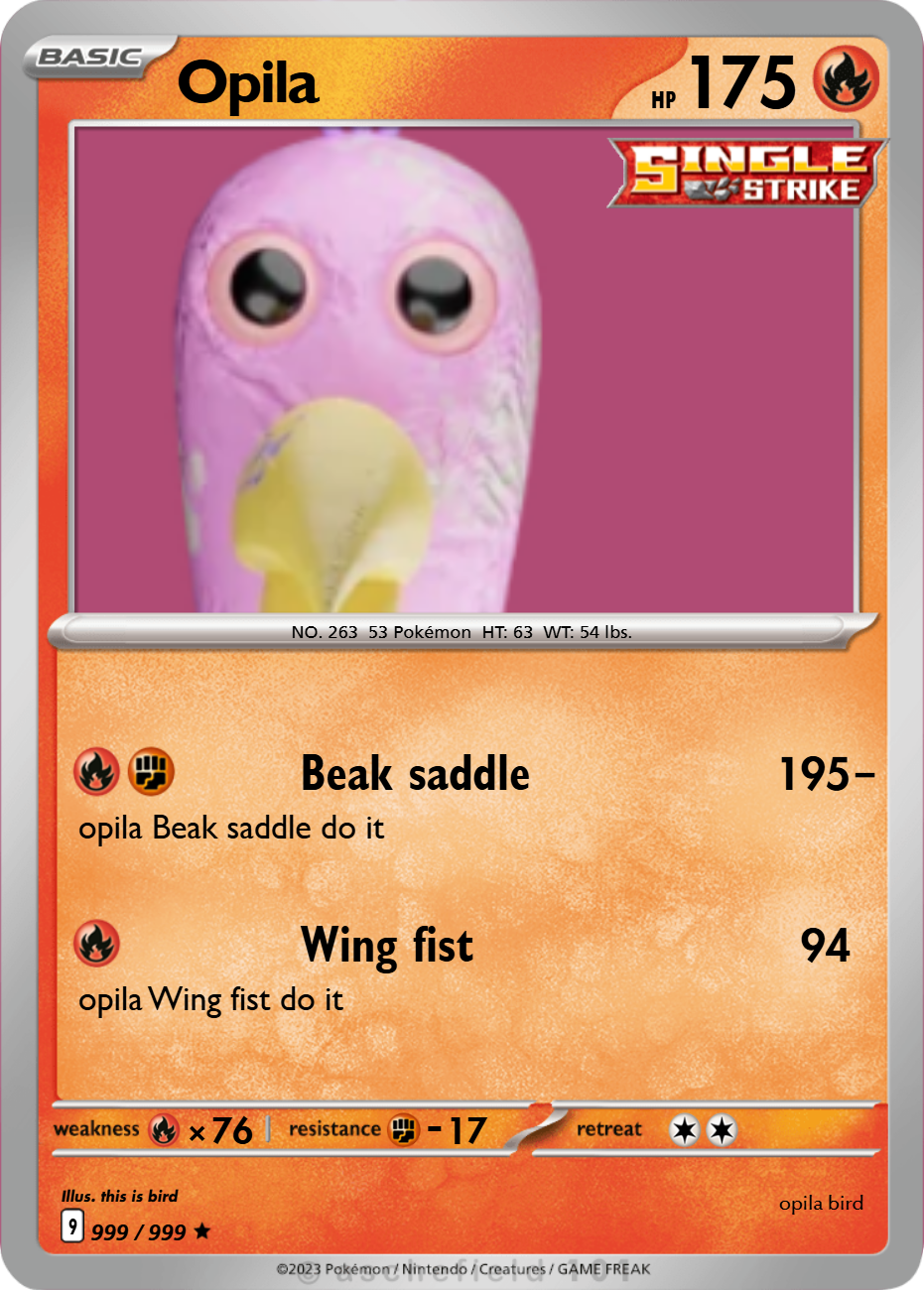 Opila - alireyegopk | Pokécardmaker.net