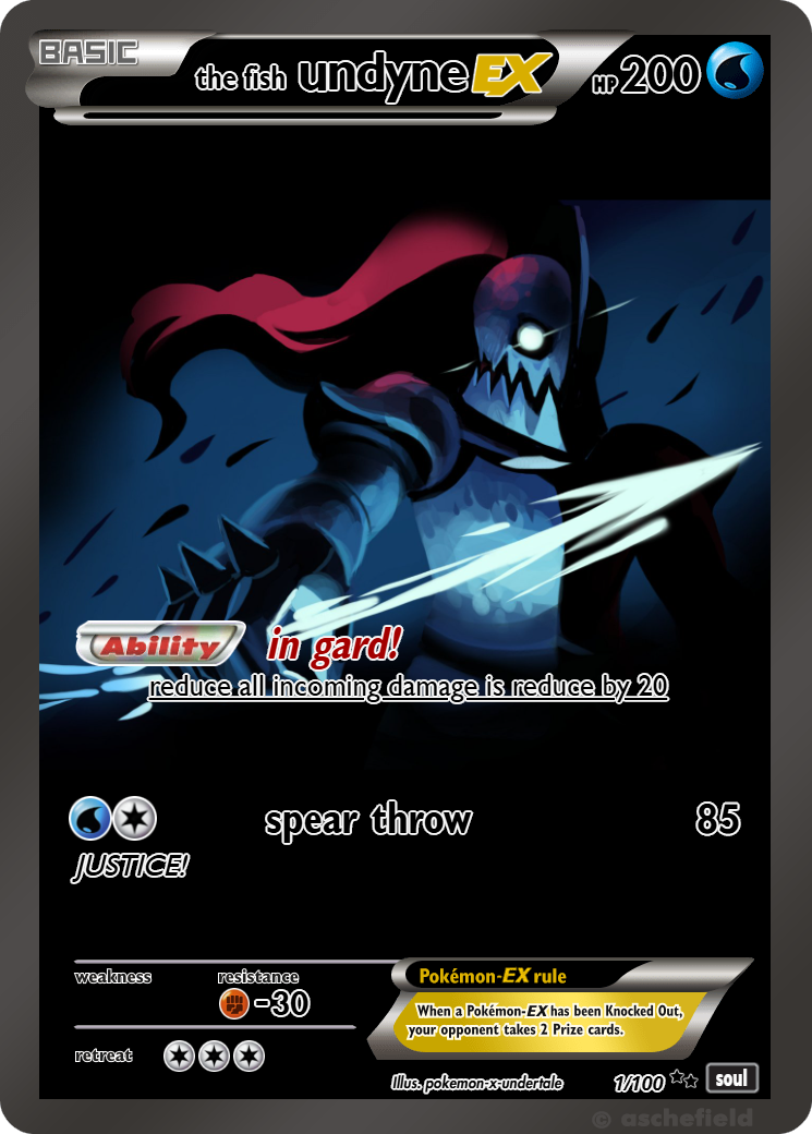undyne - alpha_teck | Pokécardmaker.net