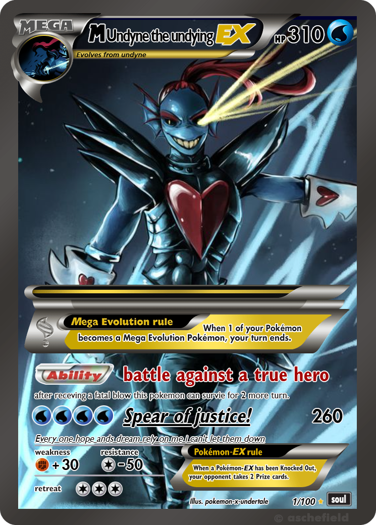 ==Undyne the undying== - alpha_teck | Pokécardmaker.net