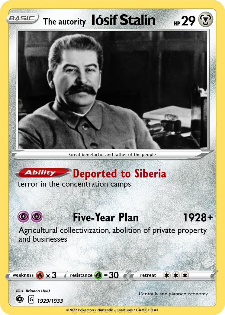 Iósif Stalin - amlix | Pokécardmaker.net