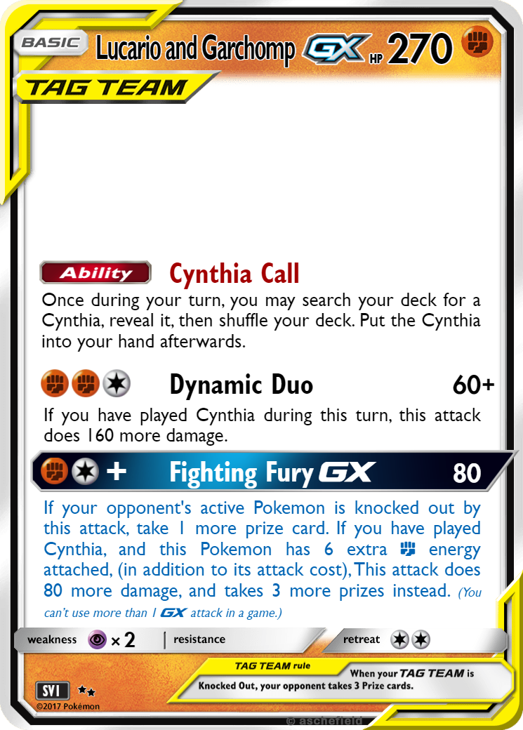 Lucario and Garchomp - applindipple | Pokécardmaker.net
