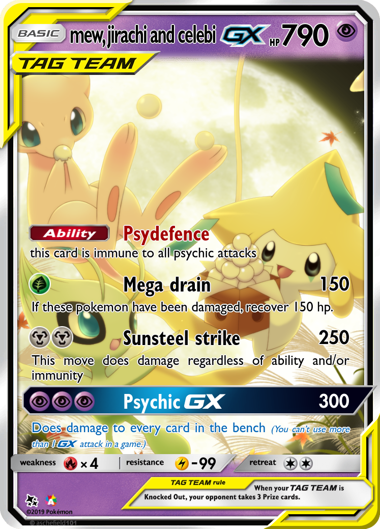 mew, jirachi and celebi - ascratcherguy | Pokécardmaker.net