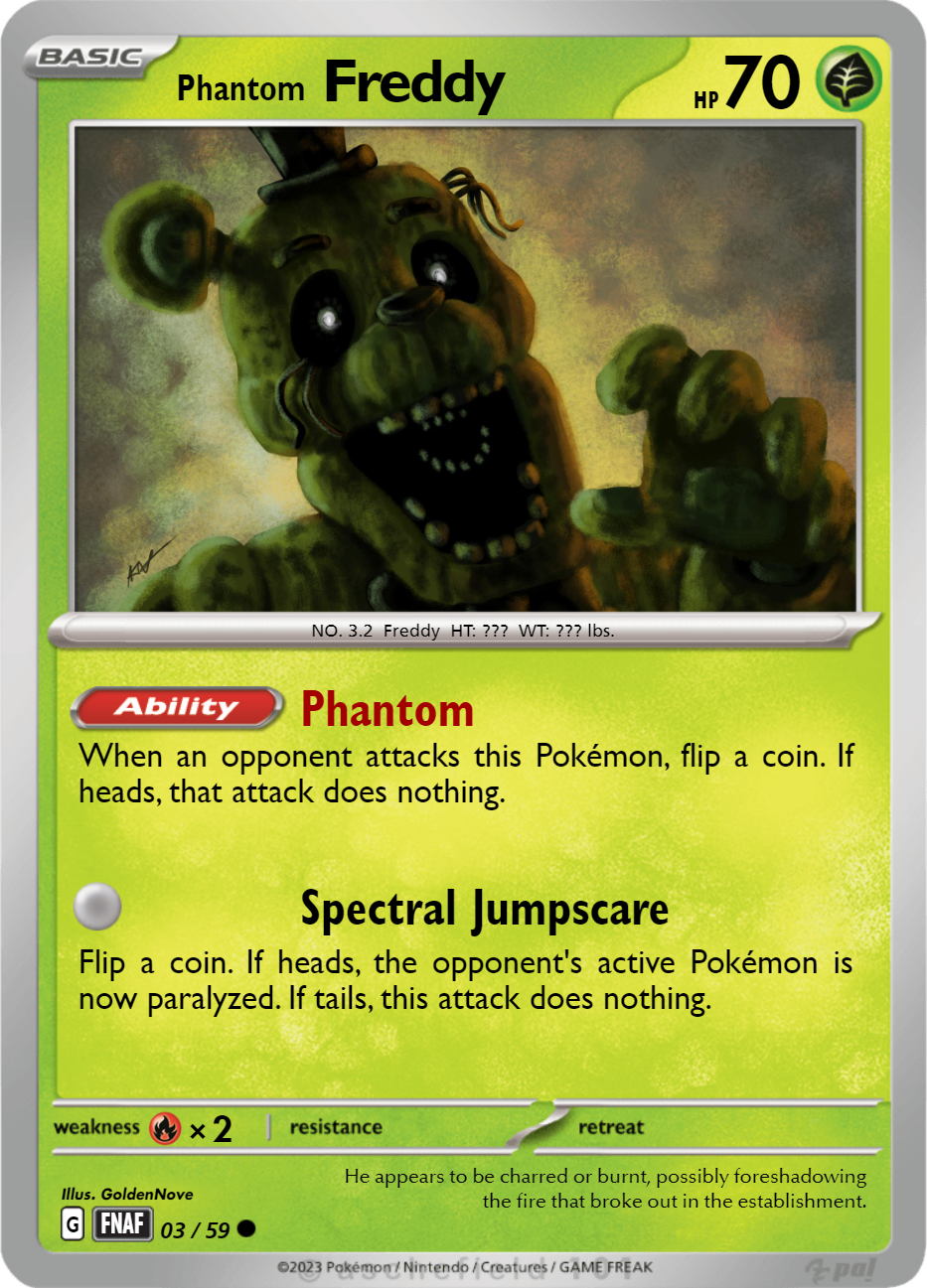 Freddy - aspitpiay | Pokécardmaker.net